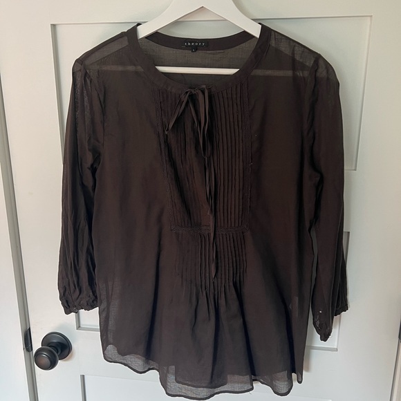 Theory | Tops | Theory Deep Chocolate Brown Top | Poshmark